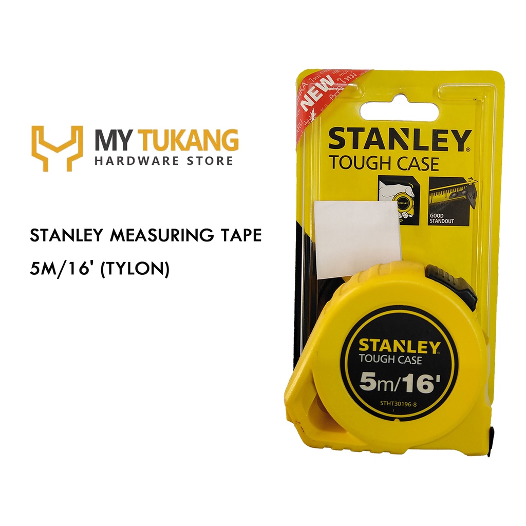 STANLEY MEASURING TAPE 5M/16' (TYLON) | Shopee Malaysia