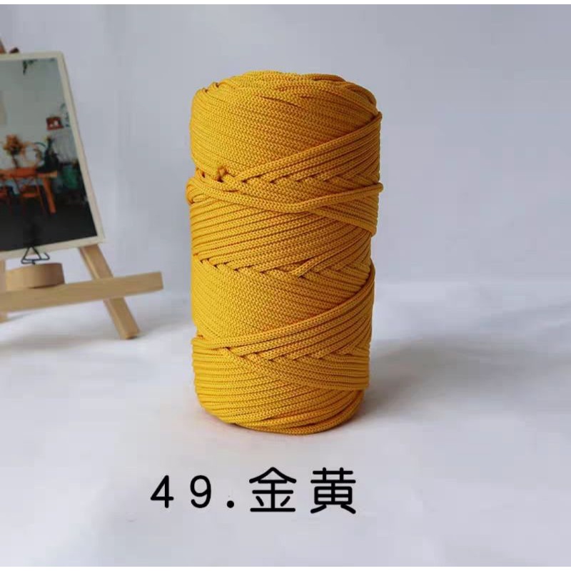 PP Spring 4MM Yarn benang Kait Yarn (300 gram) 4mm Premium Chunky rope ...