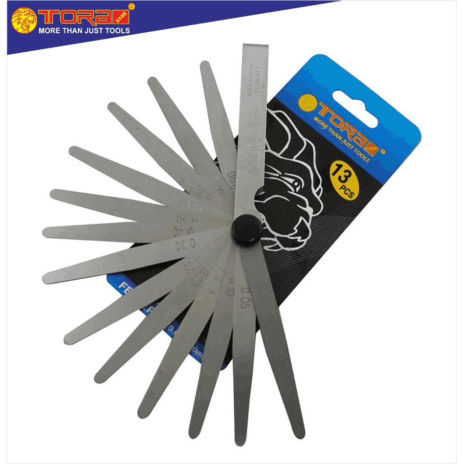 Tora Valve Setting Tool - Feeler Gauge 13 Blade Valve Setting Gauge ...