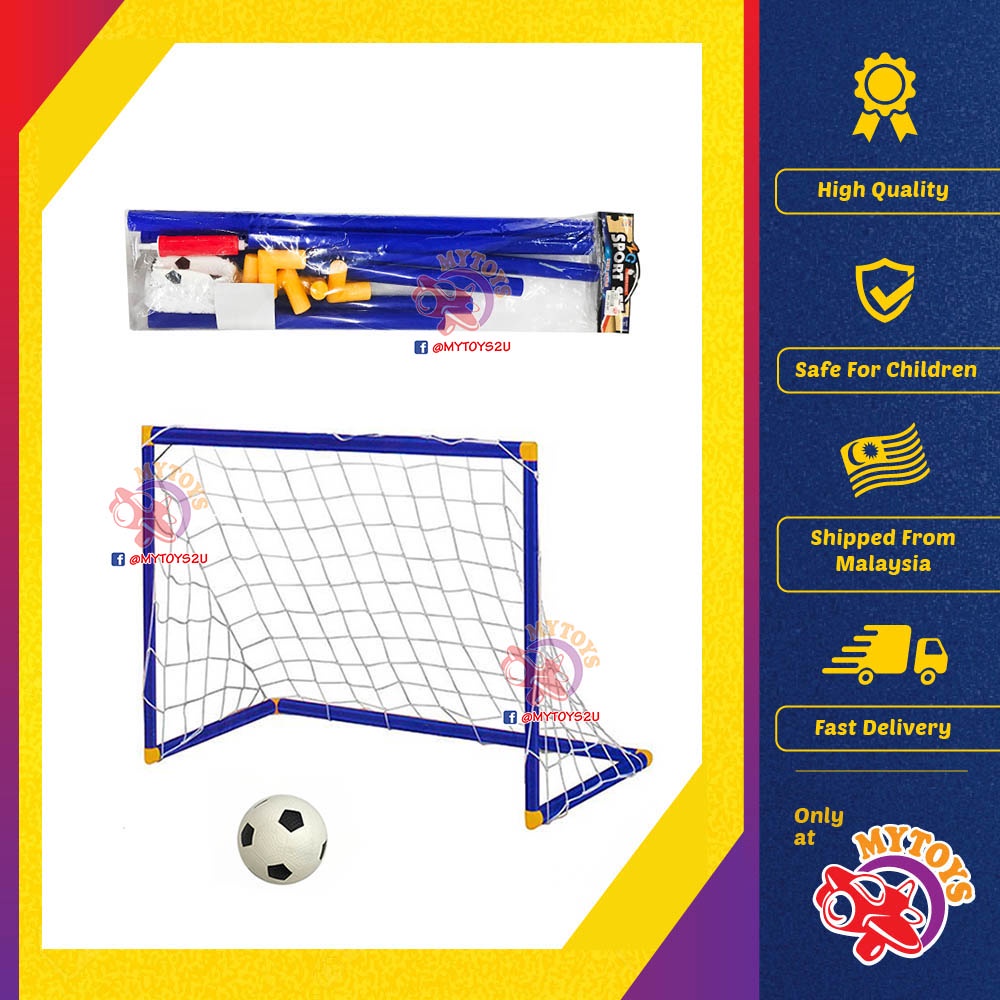 Soccer Goal Football 70cm Game Set with Pump Sport Outdoor Activity ...