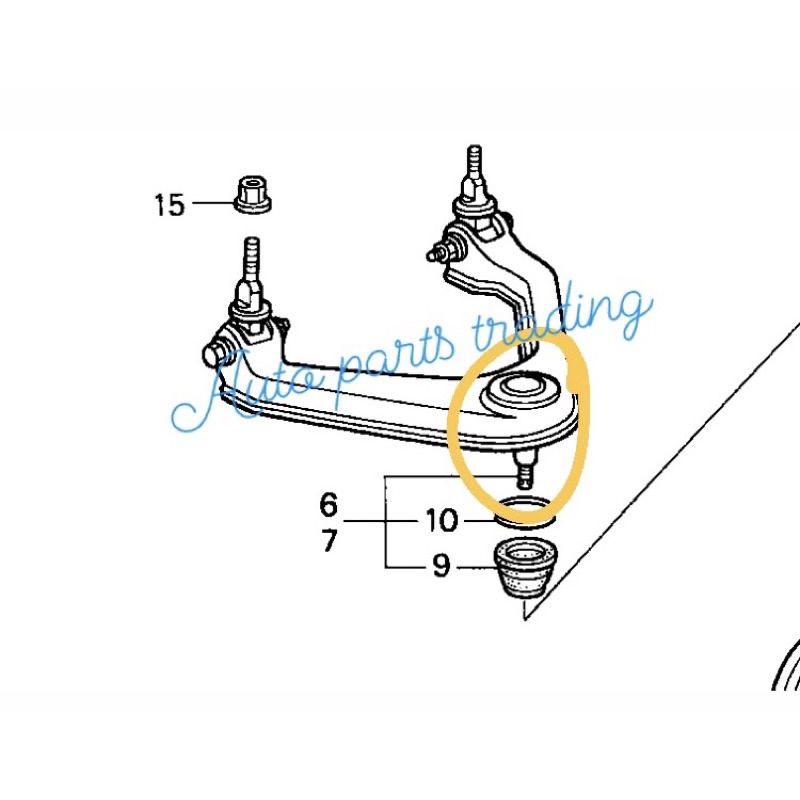 Honda Prelude Ba8 Bb1 Bb3 Front Rear Upper Arm Ball Joint Japan