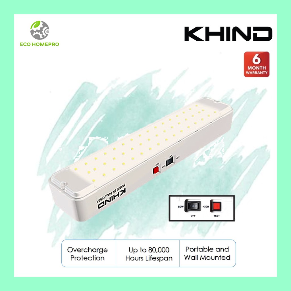 Khind Rechargeable Emergency Light EM2004-GE | Shopee Malaysia
