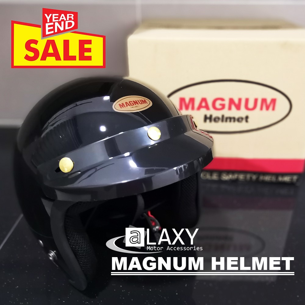 [SIRIM APPROVED] MAGNUM HELMET M8 - BLACK COLOR | Shopee Malaysia