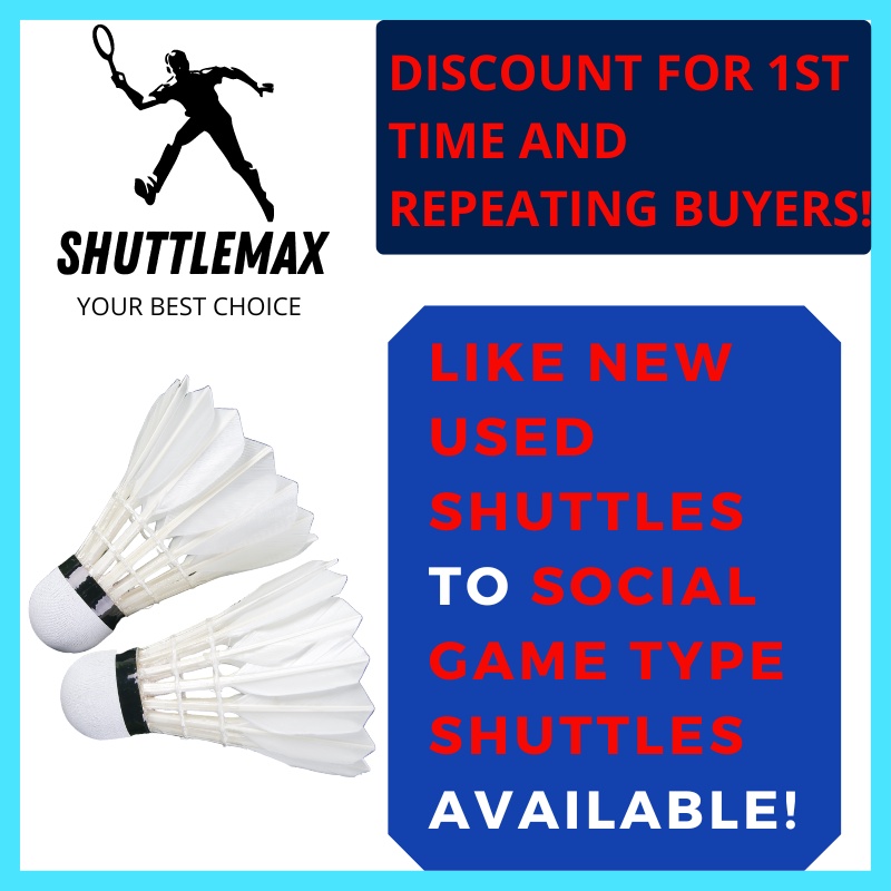 Used secondhand 2nd hand Badminton Bulu Tangkis Shuttle/Shuttlecock ...