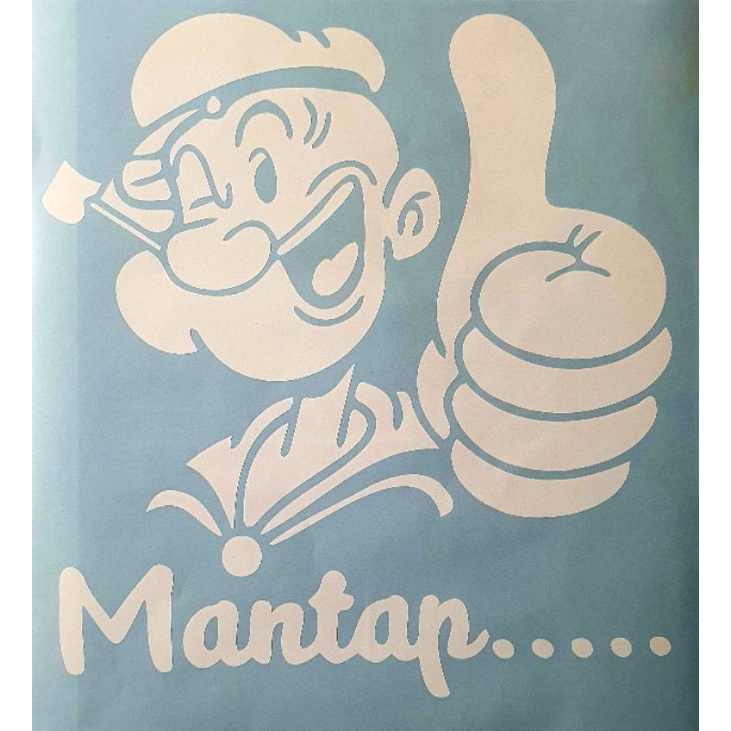 STICKER MANTAP.STICKER POPEYE MANTAP.STICKER LORI.STICKER CERMIN ...