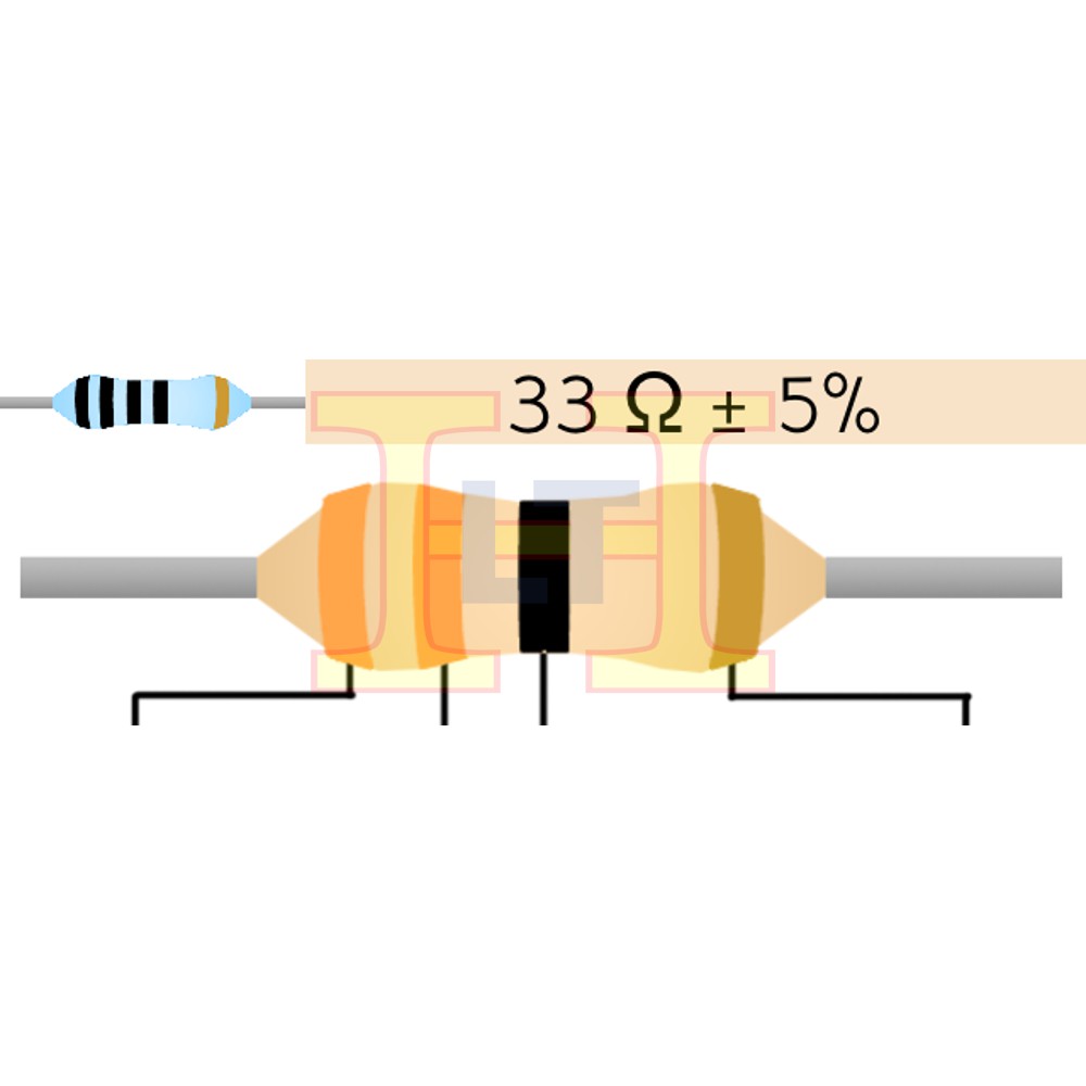 (READY STOCK) RESISTOR 33 Ohm 5% (10pcs) | Shopee Malaysia