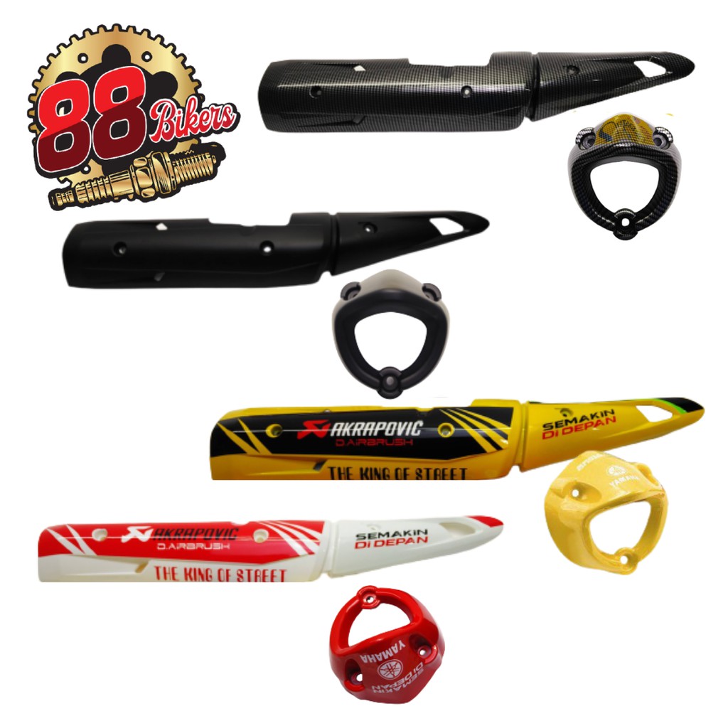 YAMAHA Y15ZR COMBO 2 IN 1 SET - MUFFLER SIDE COVER 1PC + MUFFLER END ...