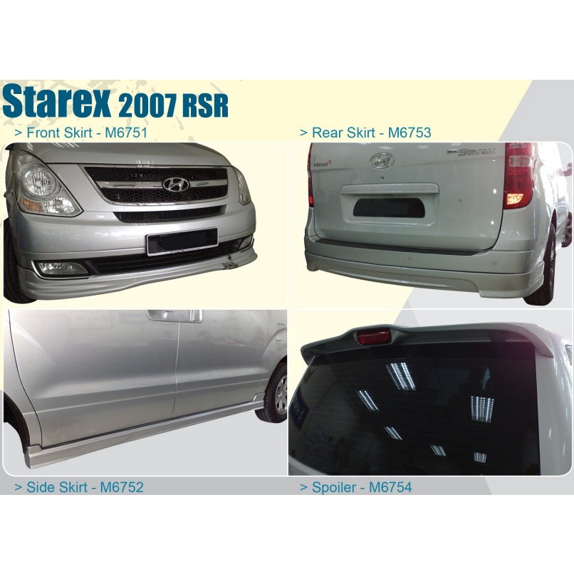 Hyundai starex 2007 2008 2009 RSR bodykit body kit front side rear ...