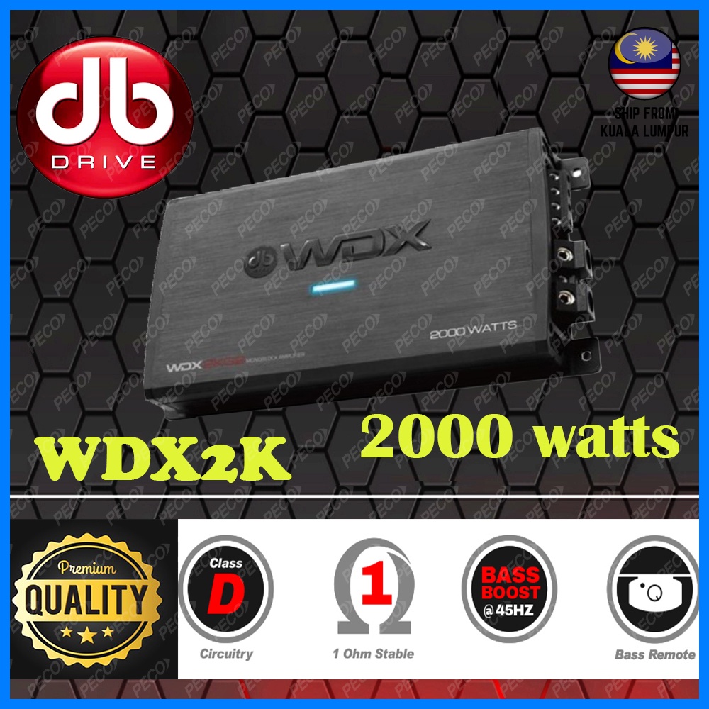 DB drive Car Monoblock Amplifier ( WDX2K G2 ) | Shopee Malaysia