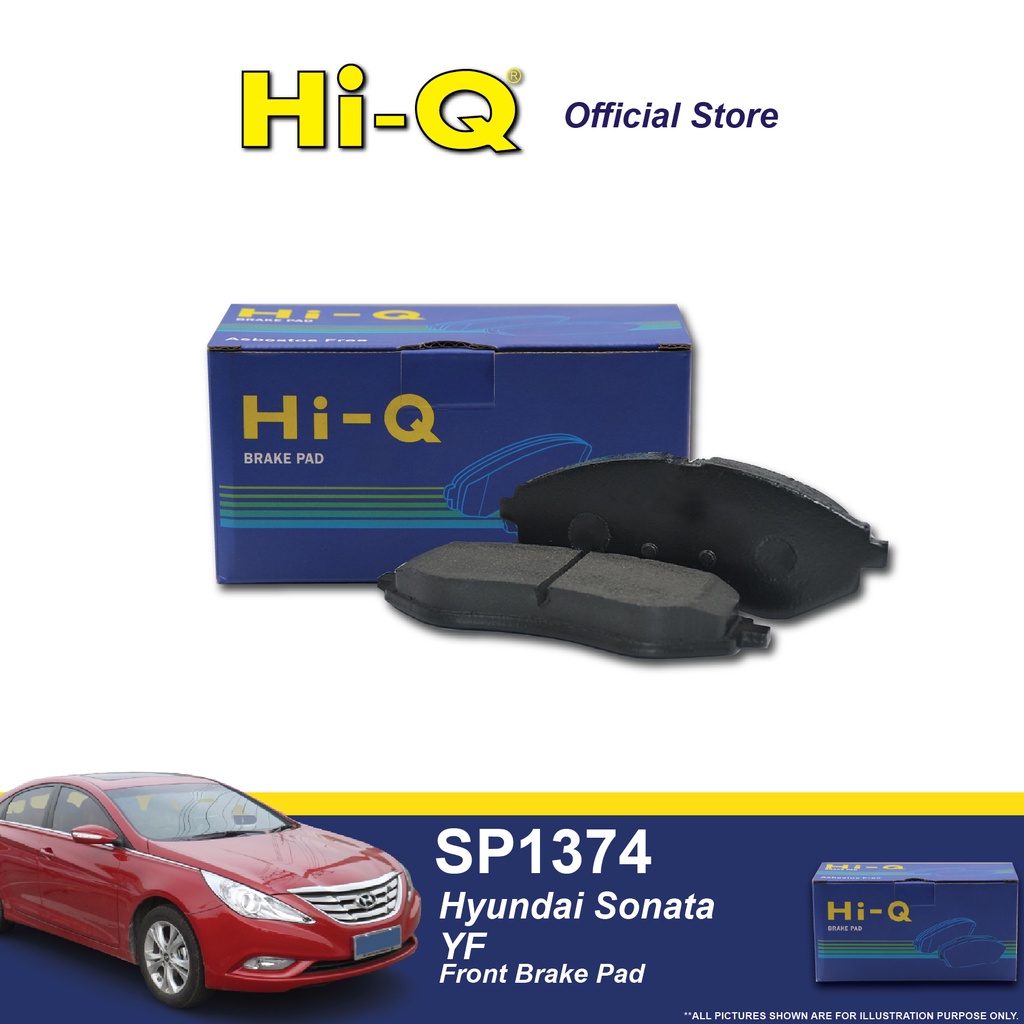 Hi-Q Front Brake Pad - Hyundai Sonata YF - SP1374 (1set) | Shopee Malaysia