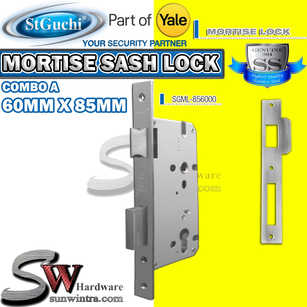 ST GUCHI SGML-856000 MORTISE SASH LOCK MORTISE LOCK 60MM X 85MM ...