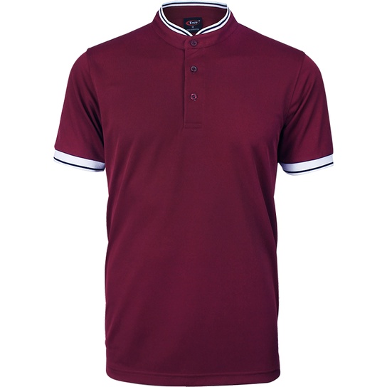 Enzo 5802 Black / Navy / Maroon T-shirt XS to 4XL 5XL 6XL Henry Collar ...