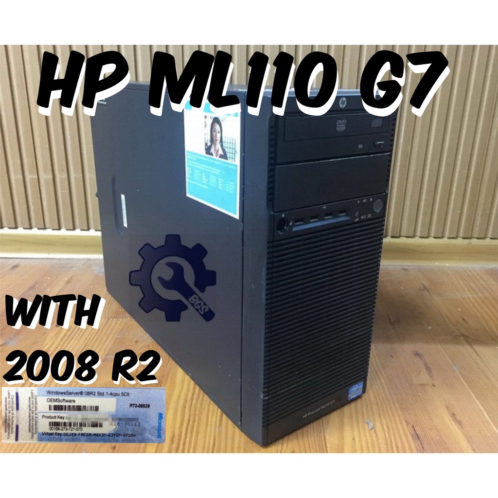 hp HP ProLiant ML110 G7 Tower Server c/w Win server 2008r2 | Shopee Malaysia