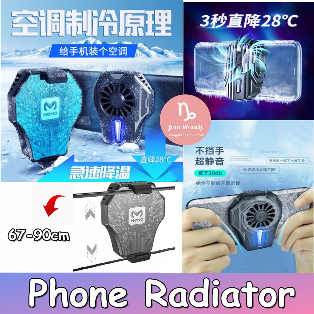 Mobile Phone Cooler Radiator for iPhone/Android Gaming Cooler DL01 ...