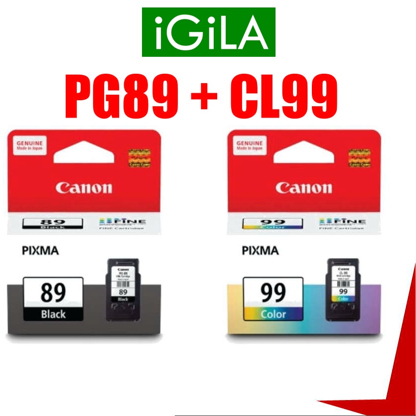 CANON PG89 PG-89 (BLACK ), CL99 CL-99 ( COLOUR) INK E560 [100% ORIGINAL ...