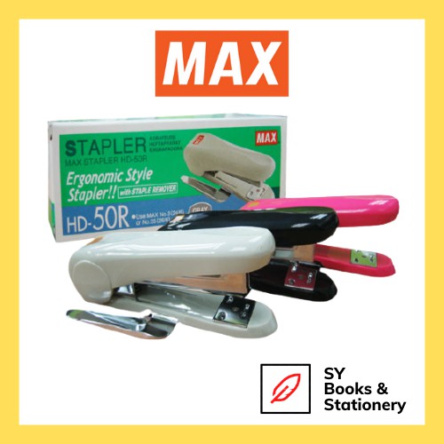 *Original* MAX Stapler HD-50R With Stapler Remover / Use MAX No.3 Staples | Shopee Malaysia