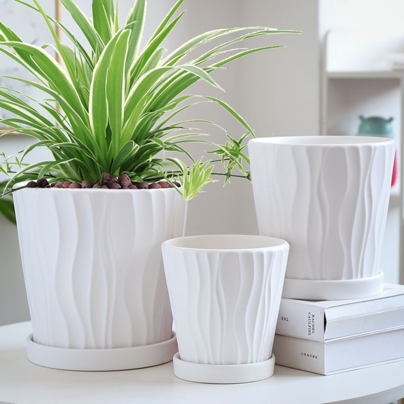 Ceramic Flower Pot 🇲🇾White Flower Vase / Pasu Seramik / Pasu Putih ...