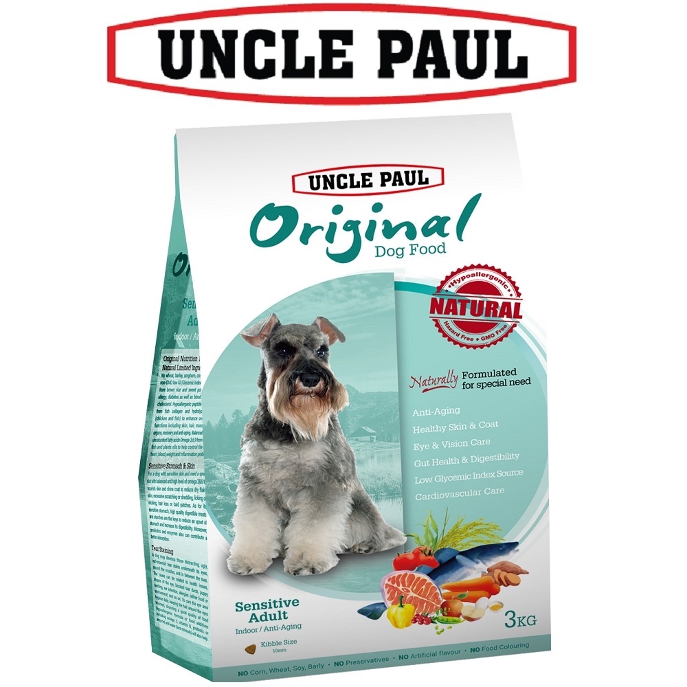 Uncle Paul Original Dog Food (Indoor/Sensitive/Adult/Snub Nose/Long ...