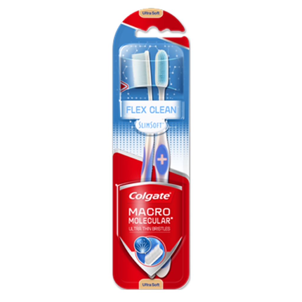 Colgate Slim Soft Flex Clean Toothbrush Value Pack (2s) | Shopee Malaysia