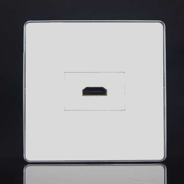 HDMI WALL MOUNT FACE PLATE FULL HD 1080p TV FACE PLATE L SOCKET ...