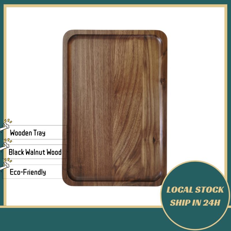 DUO Wooden Tray Dessert Tray Serving Tray Food Tray Cake Tray Buffet ...