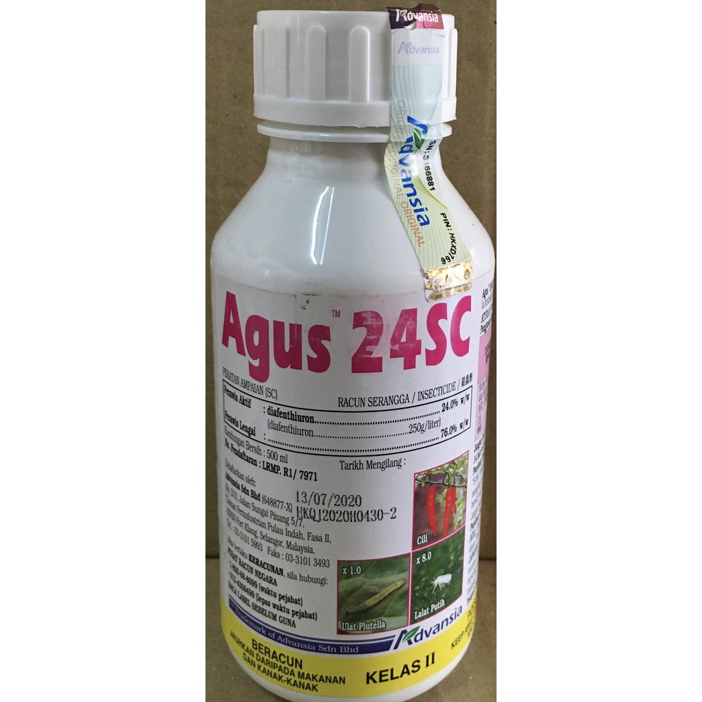 * ORIGINAL * Advansia Agus 24SC 500ml / racun serangga / lalat putih ...