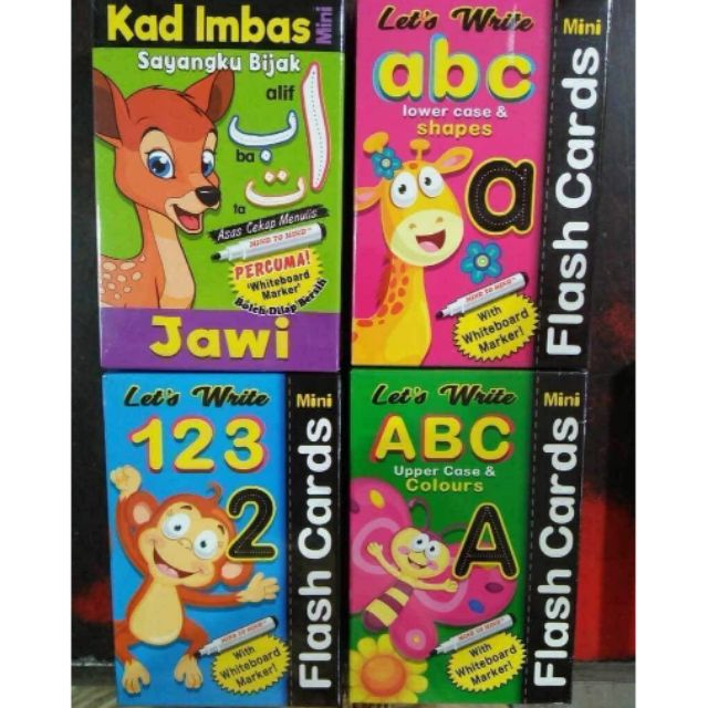 🌸Flash card ABC 123 JAWI🌸 | Shopee Malaysia