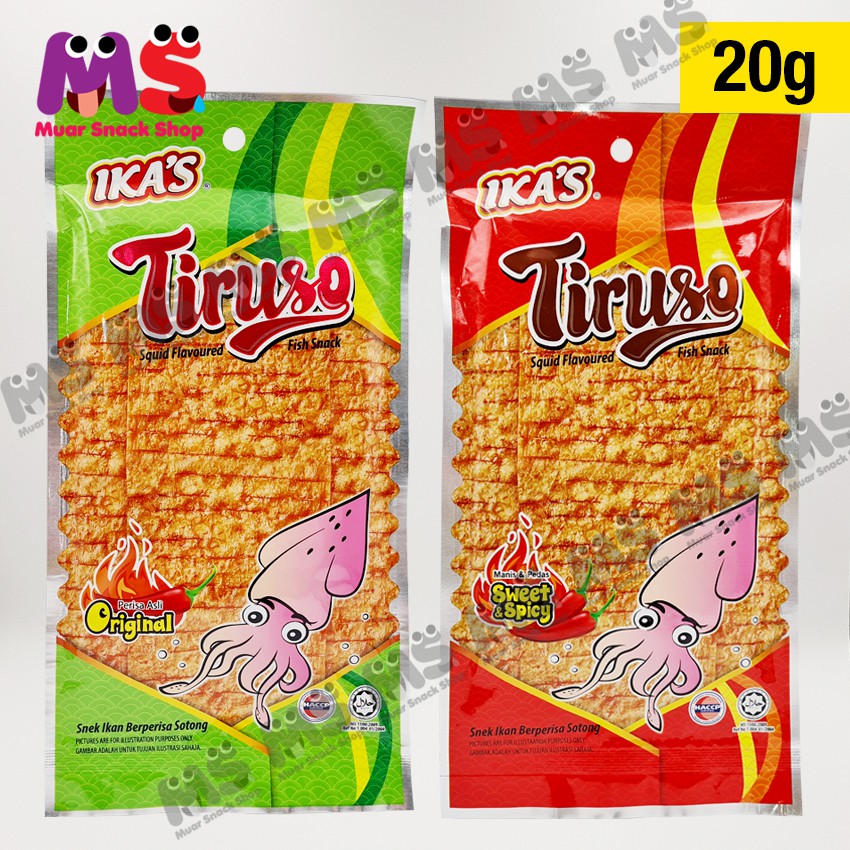 20g IKA'S IKAS Tiruso Squid Flavoured Fish Snack / Snek Ikan Berperisa ...