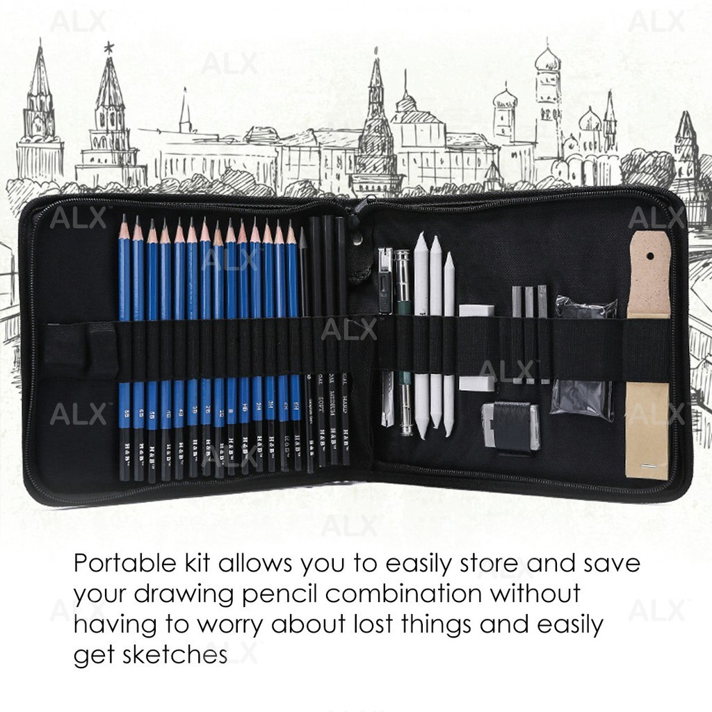 Professional Drawing Artist Set (32pcs) | Shopee Malaysia