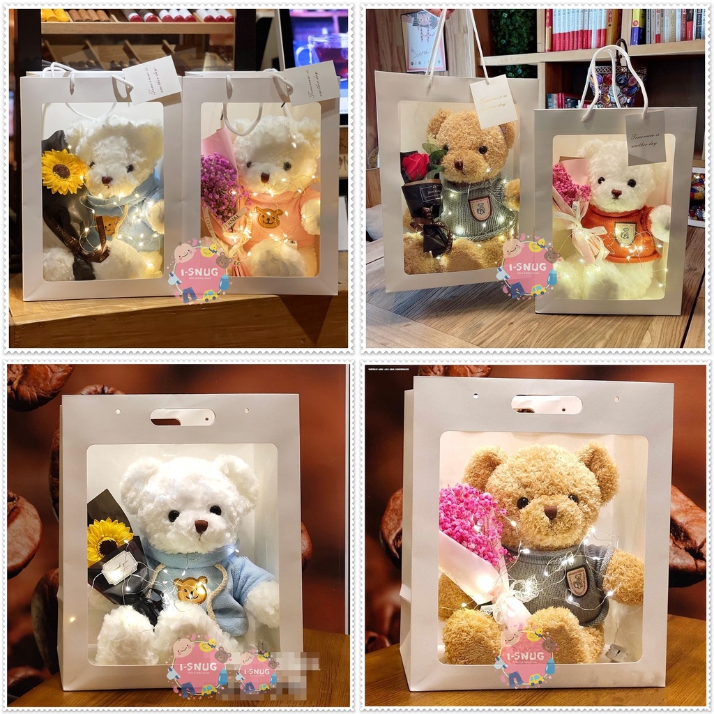 Teddy Bear LED Bouquet Rose Sunflower Gift Box Present Anniversary ...