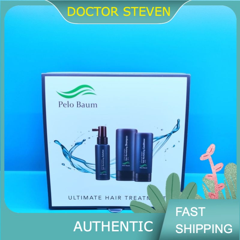 [DRSTEVEN] PELO BAUM Ultimate Hair Revitalizing Treatment Unisex (Shampoo/Conditional/Solution ...