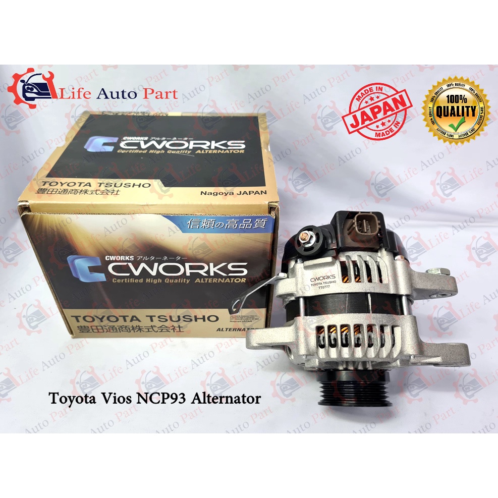 JAPAN TSUSHO Toyota Yaris Vios NCP93 Alternator 12V 80A | Shopee Malaysia