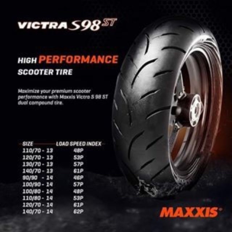 2026} MAXXIS S98 Scooter Xmax Forza Nmax Nvx VARIO ADV ZONTES 110/70 ...