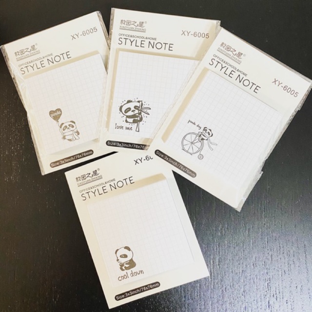 Cute Panda Style Note / Stick Note 可爱熊猫 便利贴 (2 PCS ) ( XY-6005 ...