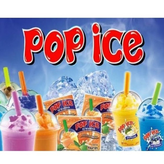 POP ICE Es Blender Milk Shake Powder 25g Flavour Strawberry/Avocado ...
