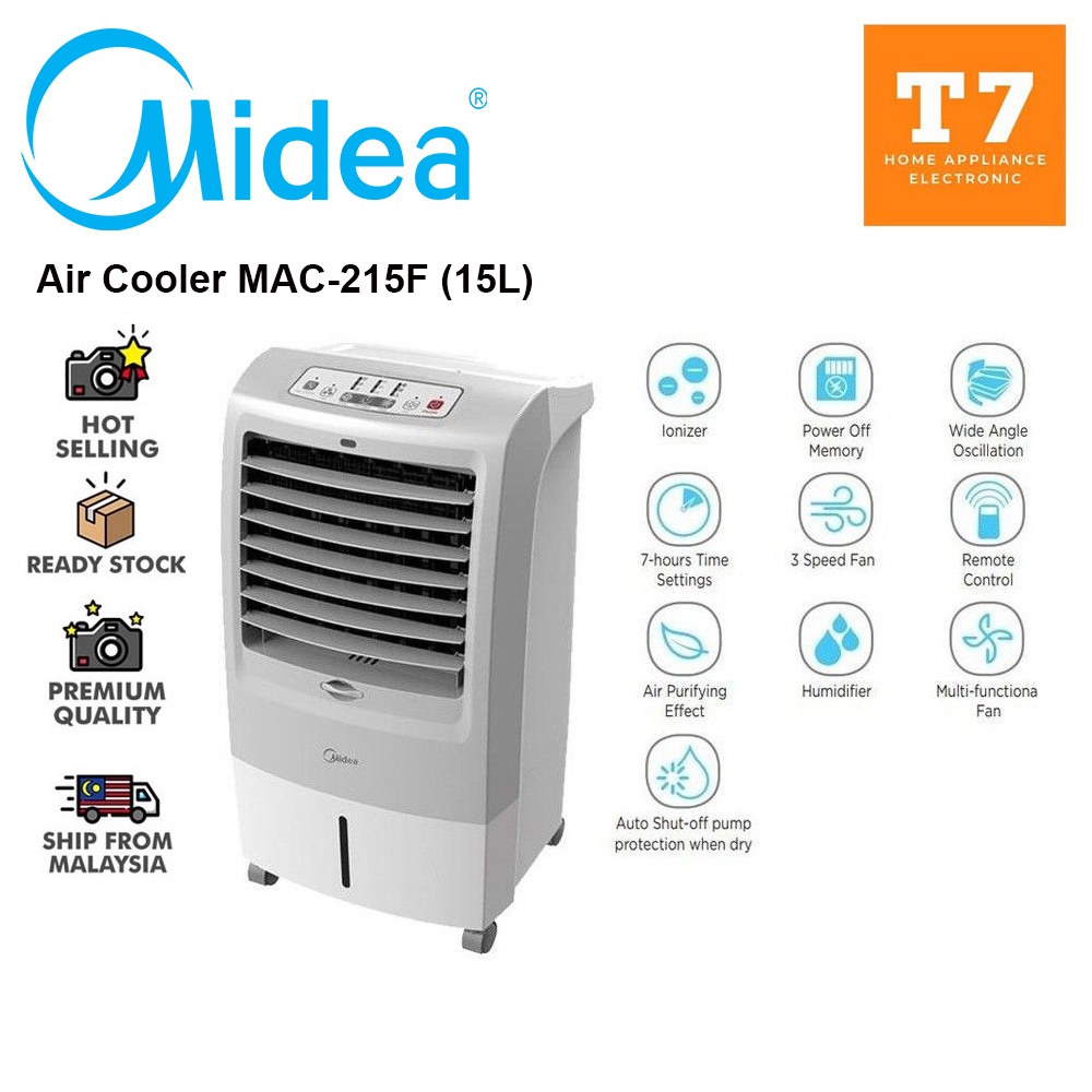 Midea Air Cooler with Loniser MAC-106A / MAC-120AR / MAC-215F MAC215F ...