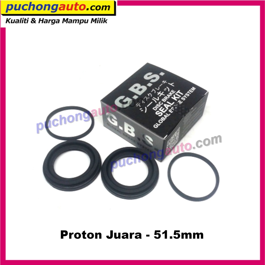 Proton Juara - 51.5mm - Front Disc Brake Depan Caliper Rebuild / Repair ...