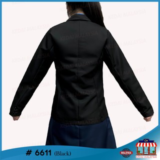 𝐆𝐎𝐋𝐃 𝐂𝐋𝐔𝐁 Blazer Kot Sekolah Long Sleeve/ Unisex Coat/ Black #6611 ...