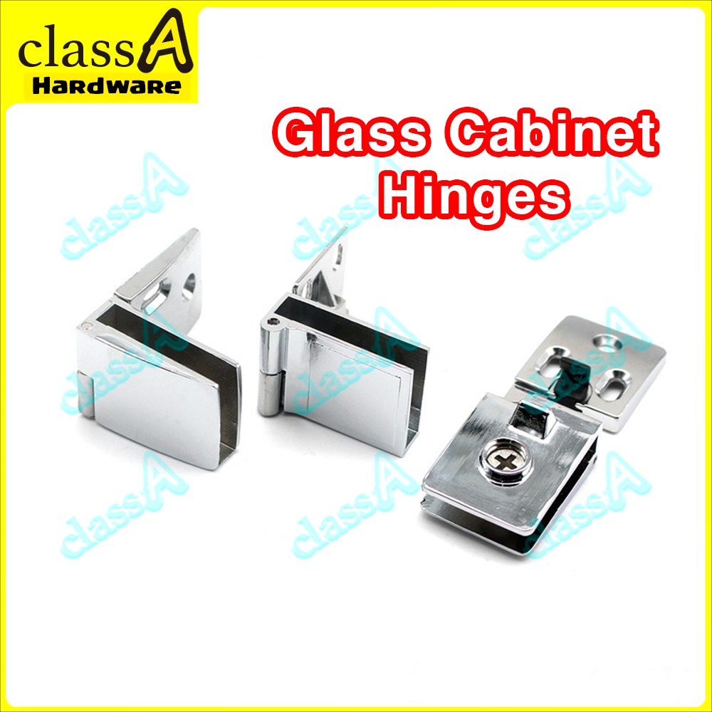 ClassAHW Glass Door Hinge Display Cabinet Catch Latch Pivot Hinges ...