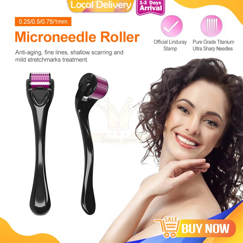 0.25mm/0.5mm/0.75mm/1mm Derma Roller Face Microneedle Roller Teamon ...