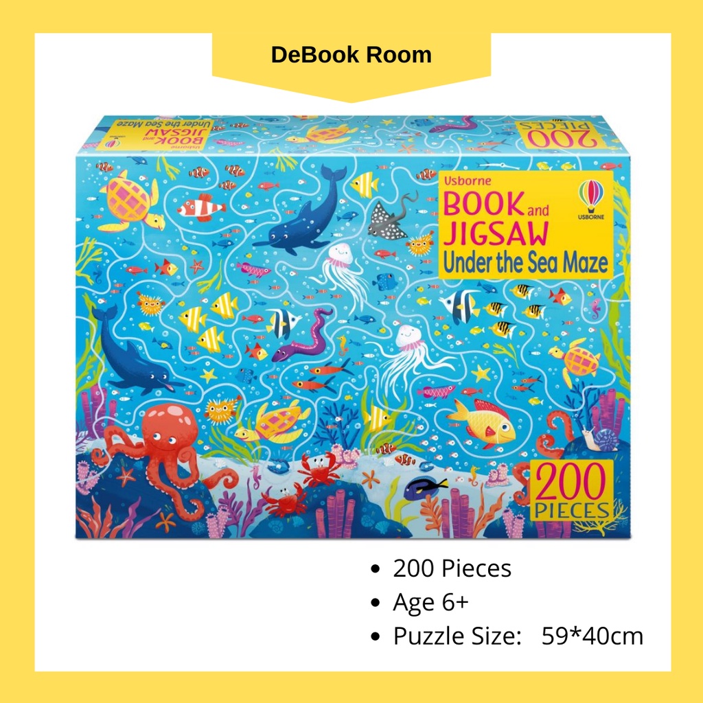 Usborne Book & Jigsaw: Under the Sea Maze | Shopee Malaysia