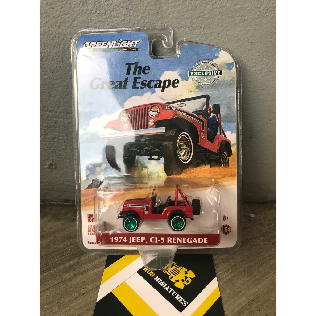 1/64 Greenlight Jeep C-5 Renegade The Great Escape Green Machine ...