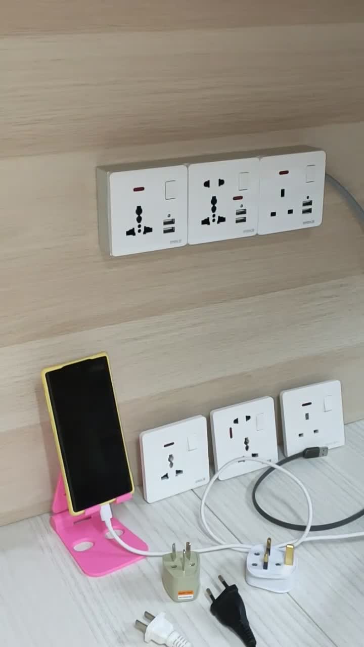 Malaysia Socket 13A Universal 15A Usb Type-C Water Heater Switch White ...