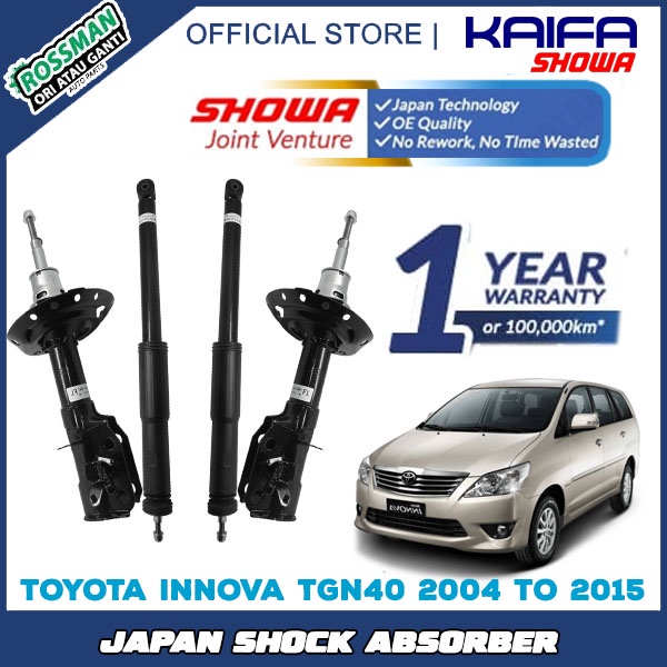 Original Toyota Innova TGN40 2004-2015 Kaifa Shock Absorber Set Japan ...