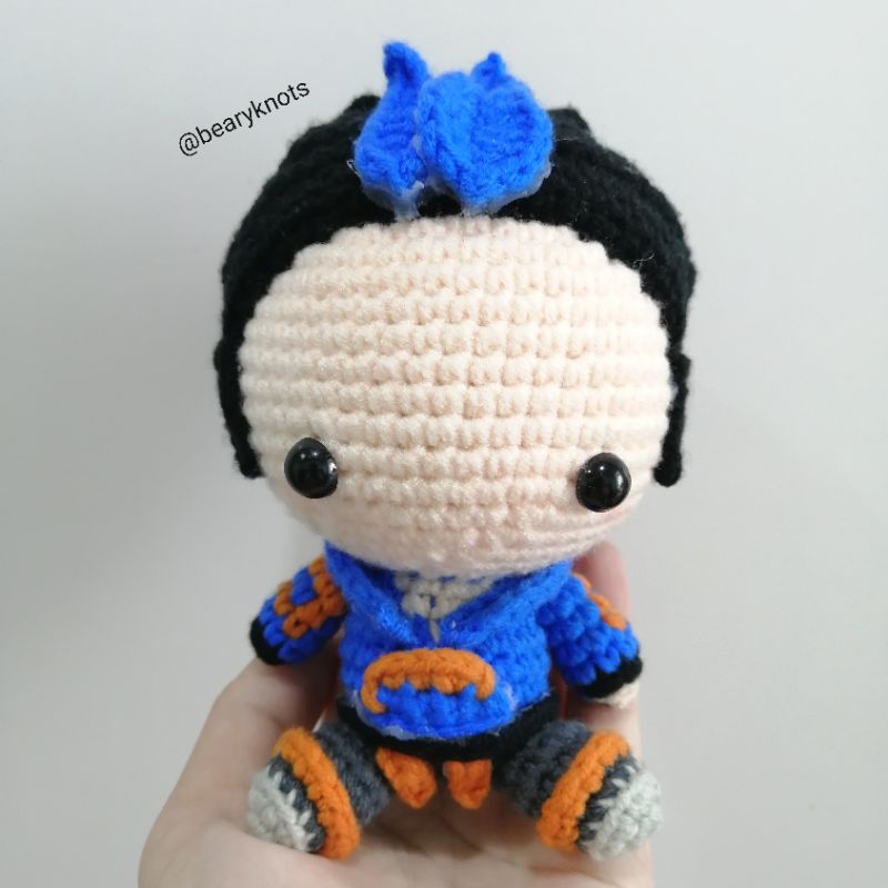 Valorant Yoru Inspired Handmade Crochet Amigurumi Doll (Finished ...