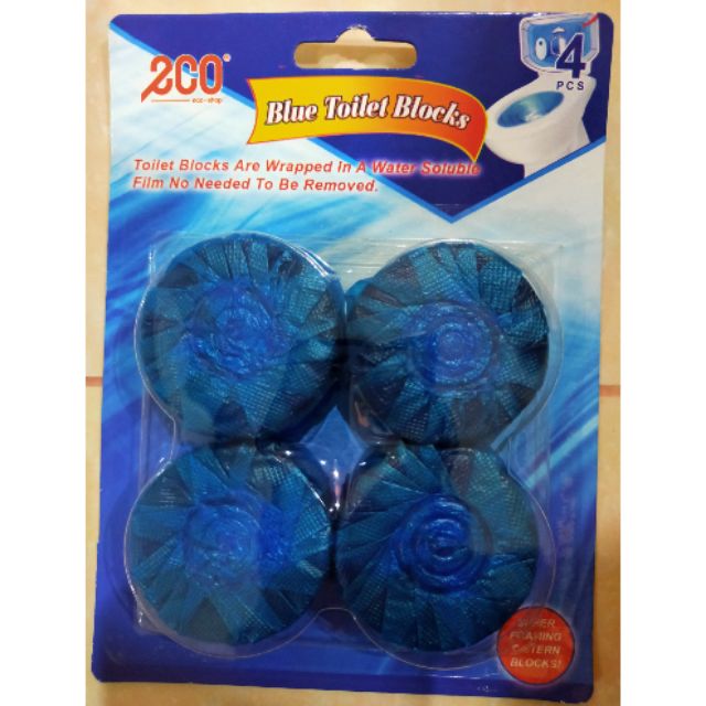 Blue Toilet Blocks (4pieces in pack) | Shopee Malaysia