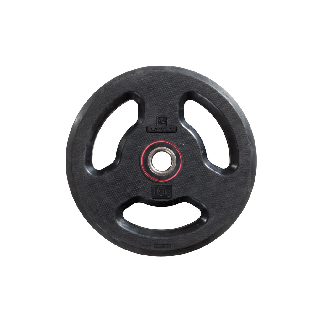 Decathlon Bodybuilding Gym Weight Disc (10 Kgs Rubber Coating) - Domyos ...