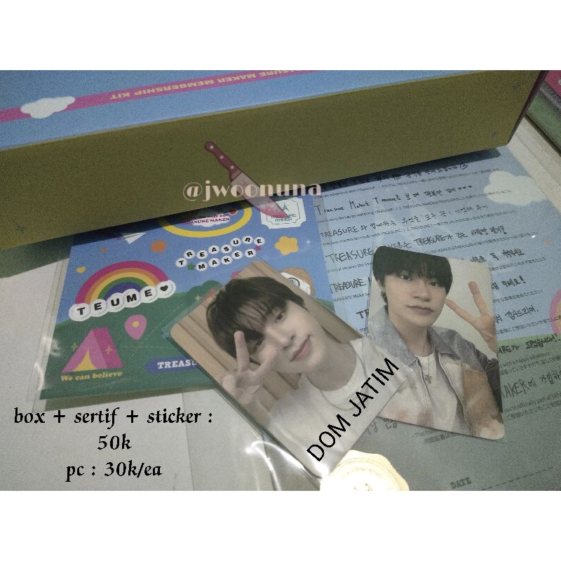 PC TREASURE MEMBERSHIP KIT JUNGHWAN YEDAM BOX STICKER | Shopee Malaysia