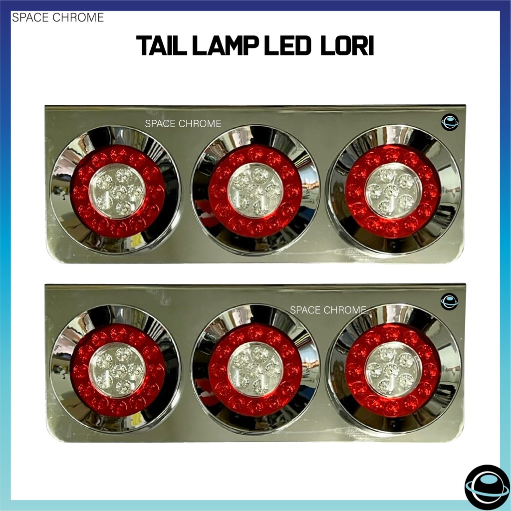 Lampu Led Lori Tail Lamp Truck 3Tan - 10 Tan / Lampu Brake Lori / Lampu ...