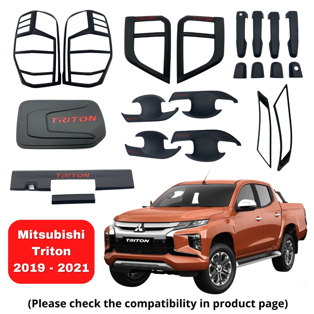 (Mitsubishi Triton) 2019 2020 2021 Accessories Body Kits Decoration ...
